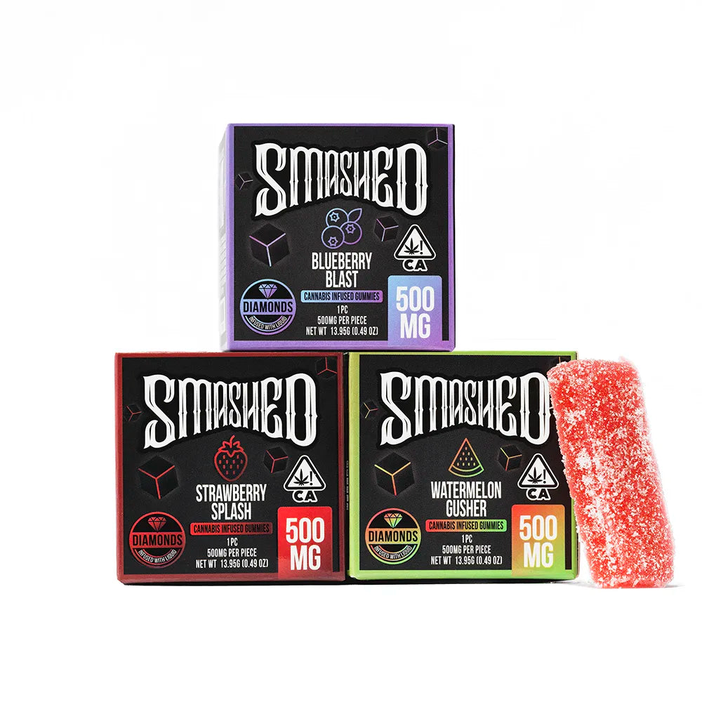 Smashed Liquid Diamond Infused Gummies 500 MG – Weedrive
